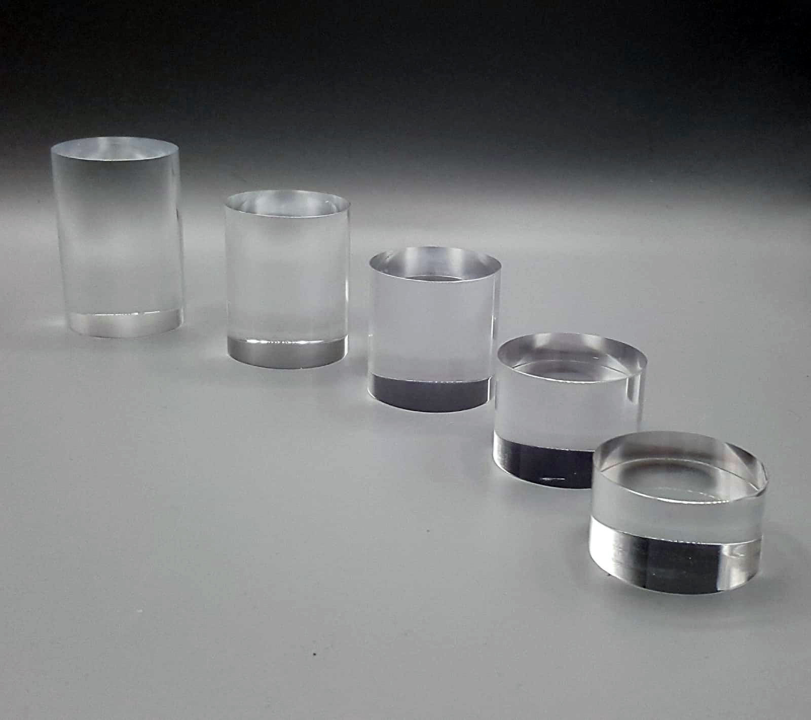 Clear Acrylic Risers / Round / 5 Piece Set - Showmycollection