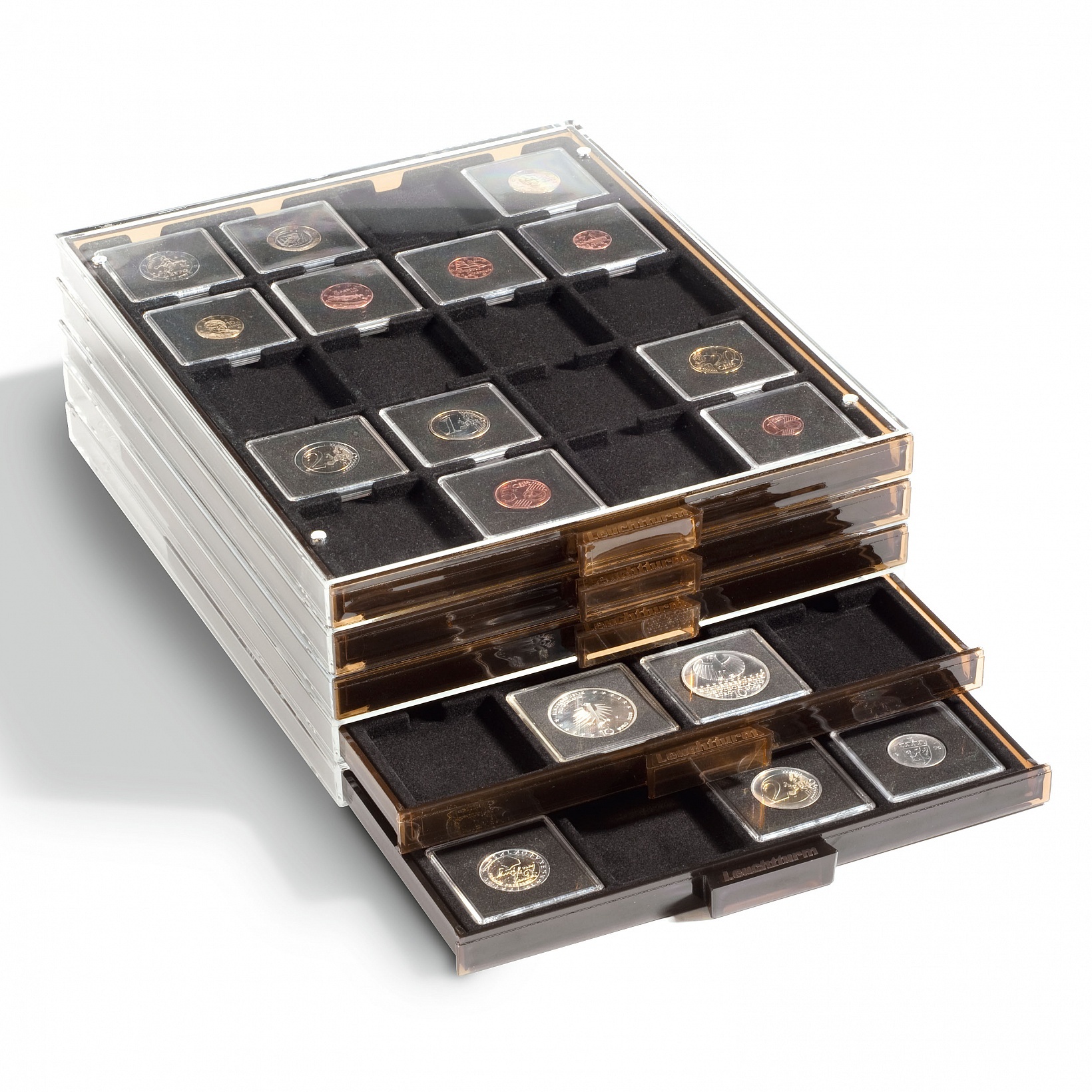 Quadrum Square Coin Capsules - Showmycollection