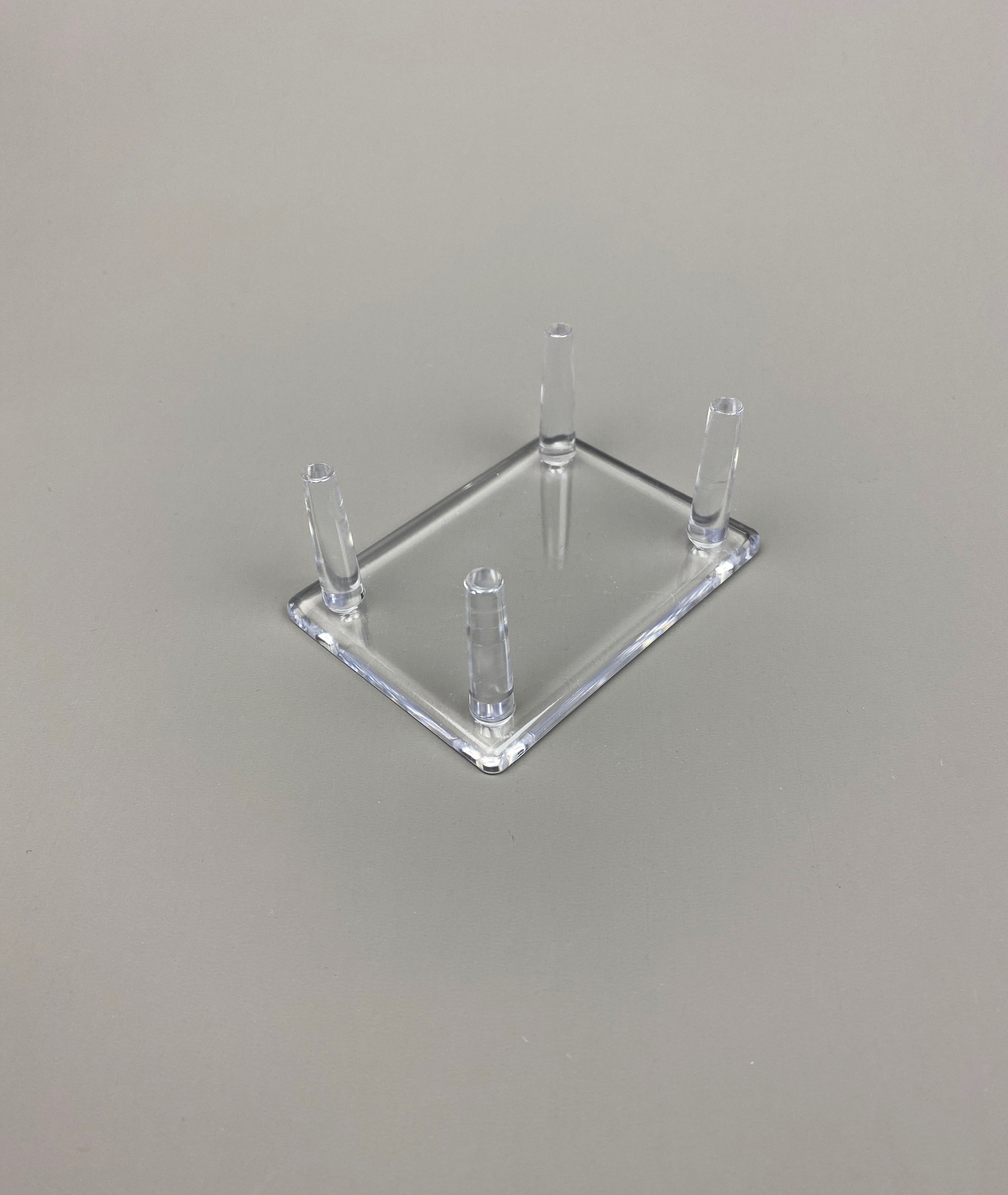 Rectangular Acrylic 4-Pin Display / For Stones / Minerals / Fossils ...