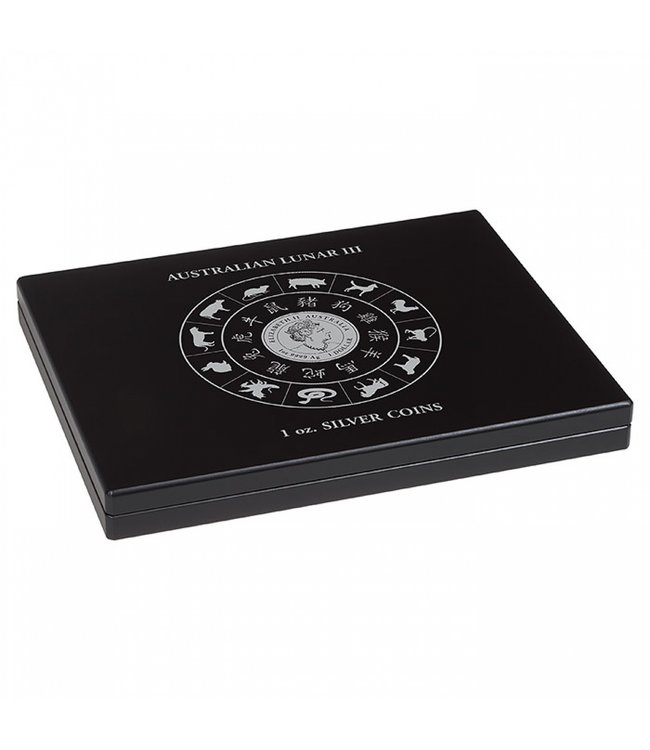 Presentation Case For 12 Silver Lunar lll Coins (1 OZ.) - Showmycollection