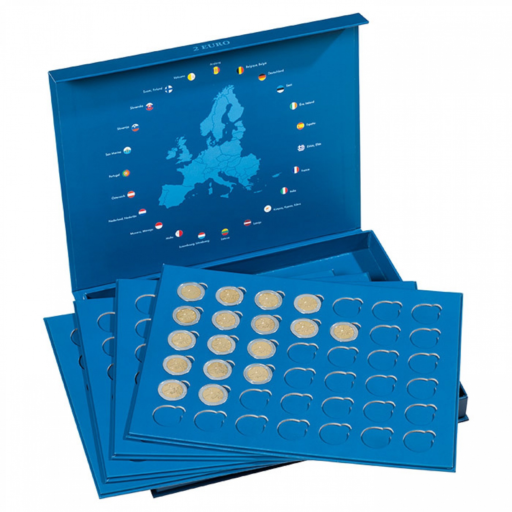 Presso Coin Case For 168 2 Euro Coins - Showmycollection