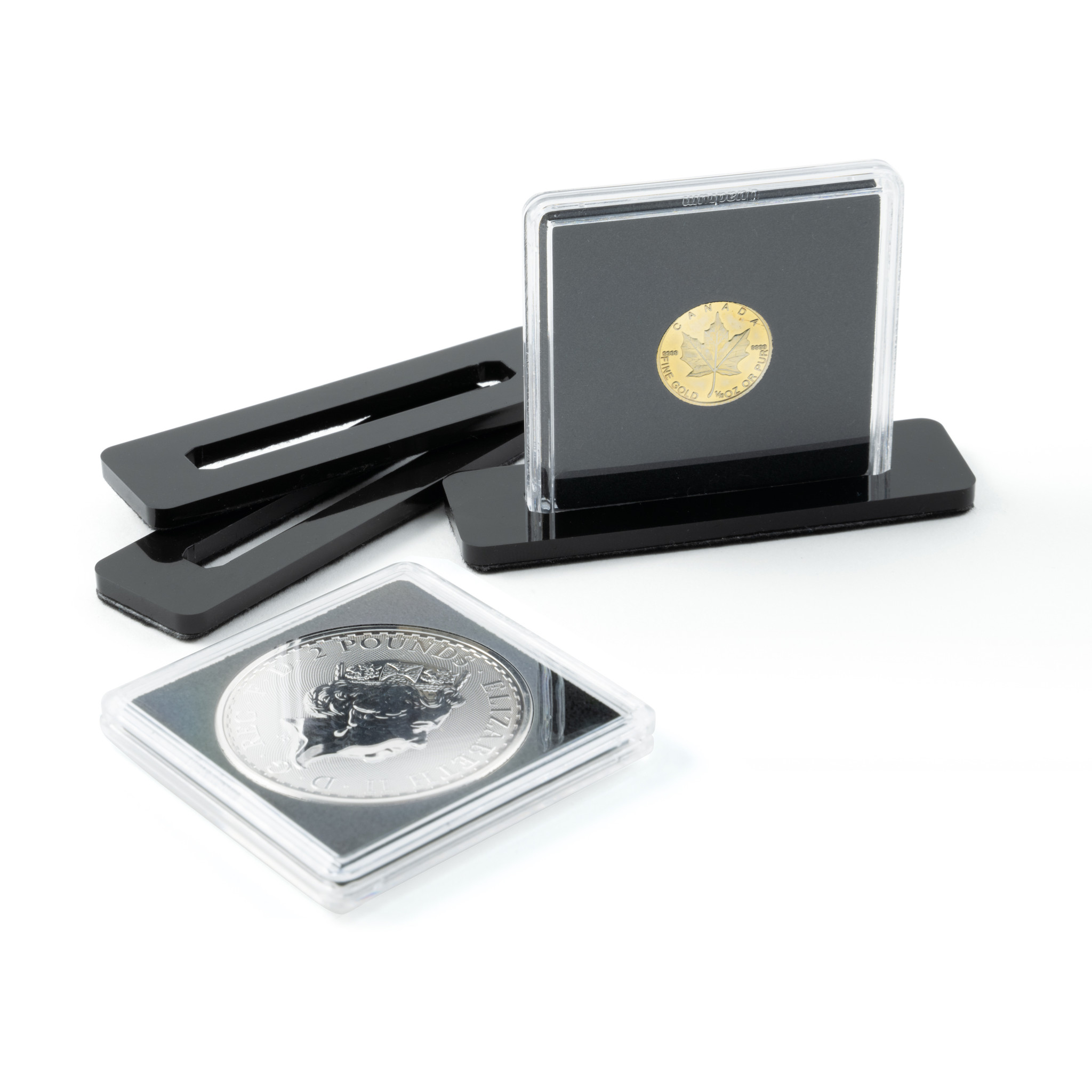 Coin Display Stand / Quadrum - Showmycollection