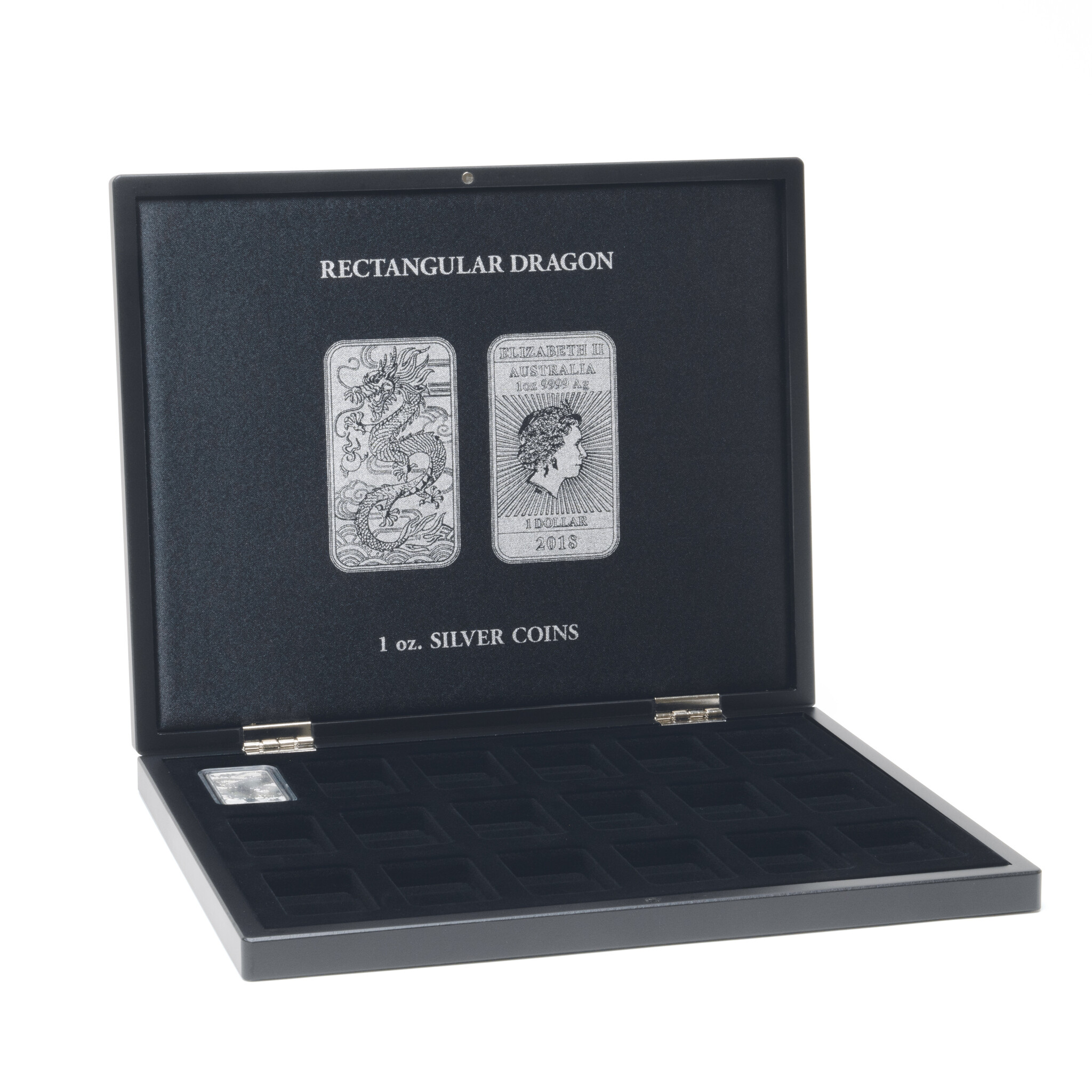 Coin Case For 18 Silver Dragon Rectangular Coins - Showmycollection