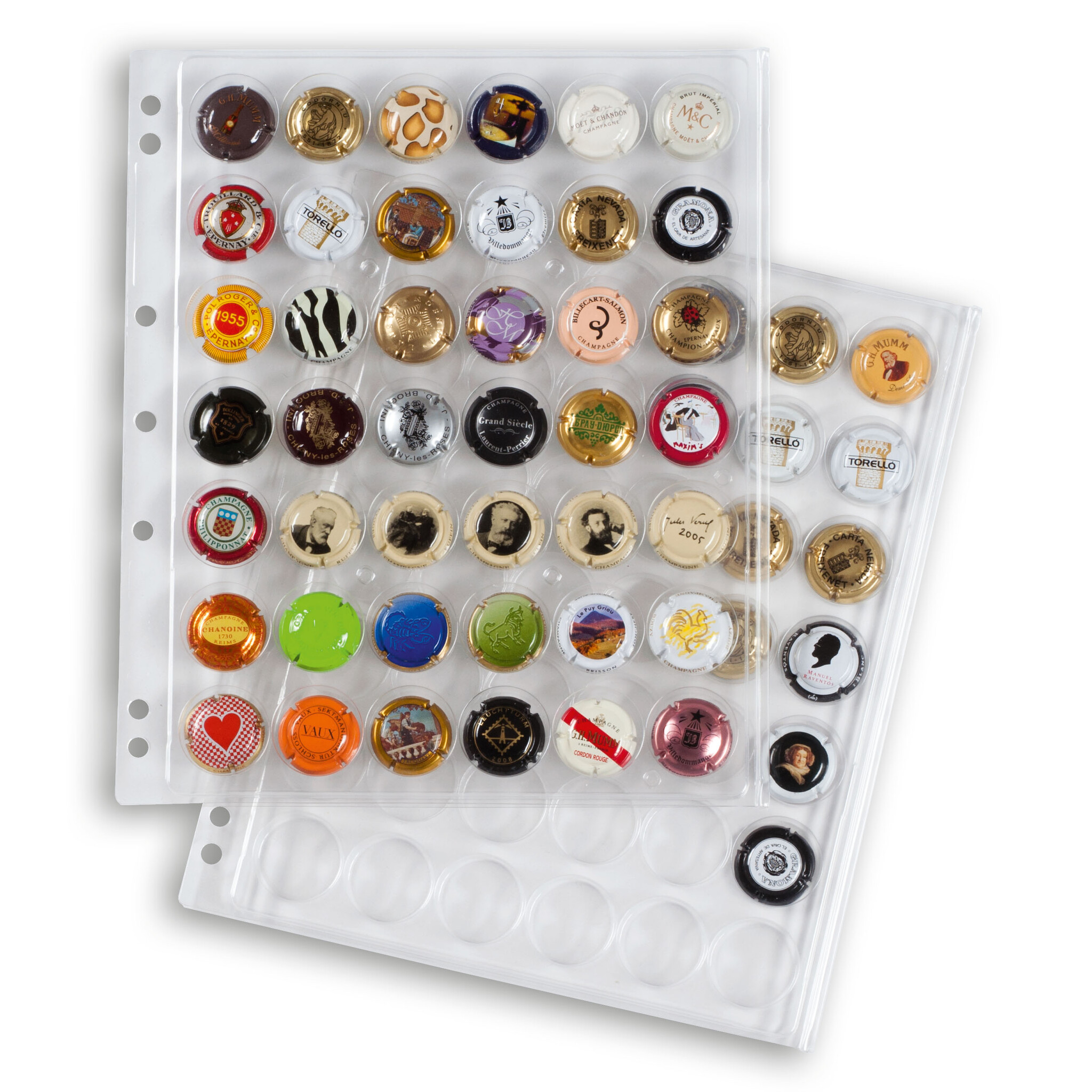 Champagne Caps Album Grande / With 4 Encap Sheets - Showmycollection