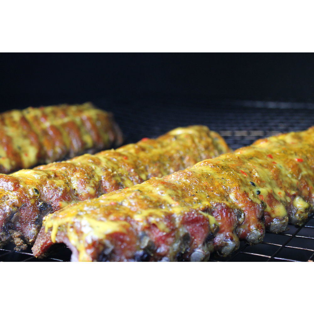 Spareribs Jamaican style BBQ - Smokey Basterds