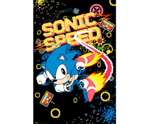 Sonic Maxi Poster - Speed - 123Kinderwinkel