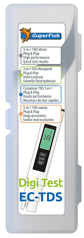 Superfish Digi test EC-TDS - voor de mooiste aquariumplanten en producten