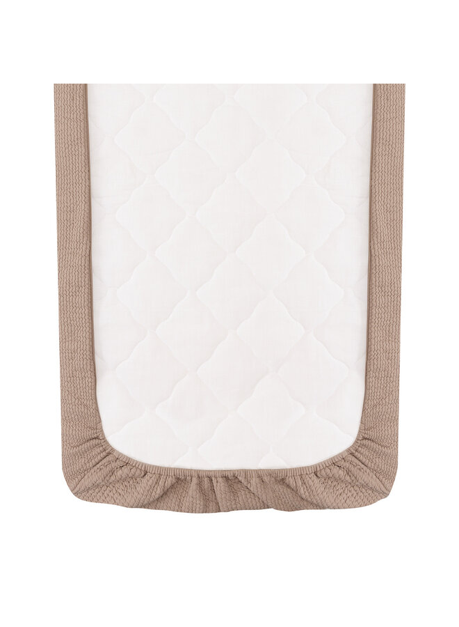 Tuck-Inn ledikant deken 60x120 Urban Taupe waves - Witlof for kids
