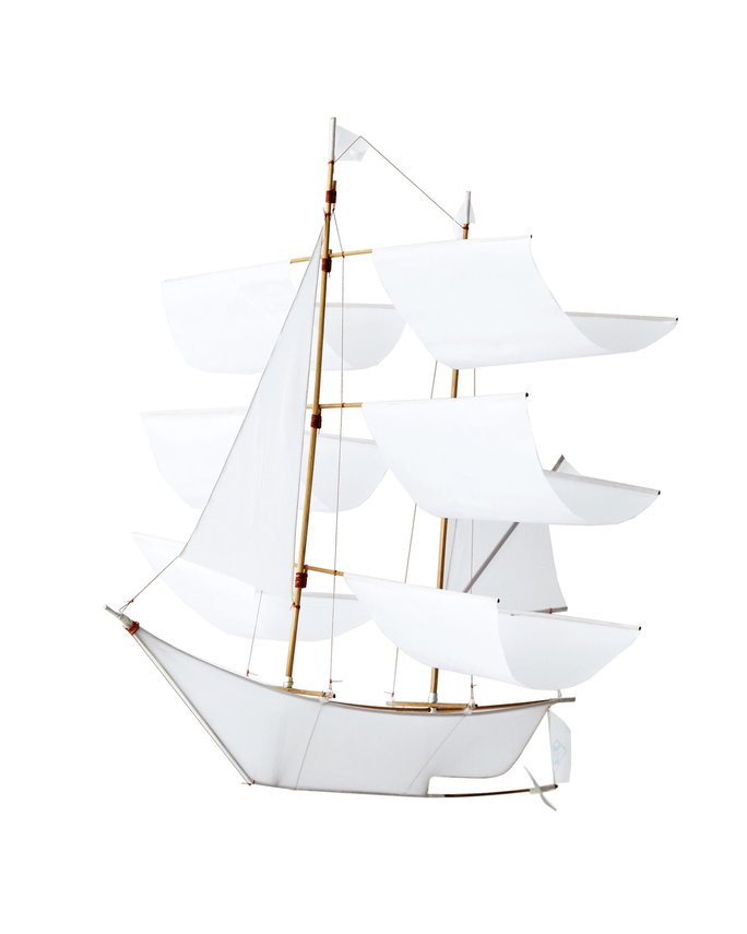 Haptic Lab Sailing ship kite - white: unique handmade kite! | Ziloen ...