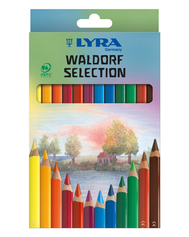 Lyra Waldorf Selection pencils lacquered - 12 pcs | Ziloen - Ziloen