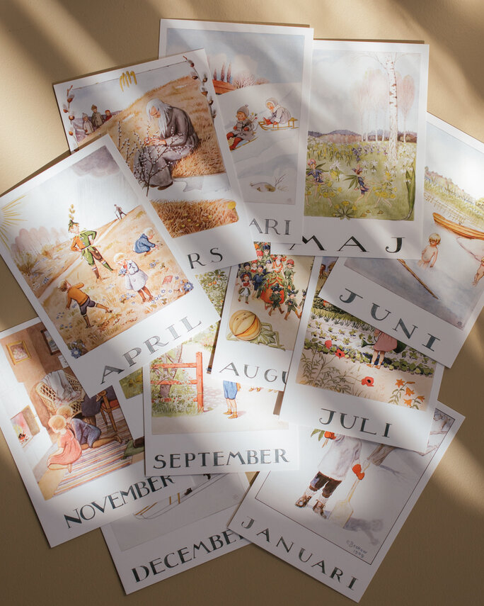 Elsa Beskow Postcards Set - Months of the Year | Ziloen - Ziloen