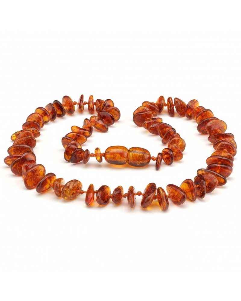 Amber Amber Baby Necklace 32cm - cognac oval | Ziloen - Ziloen