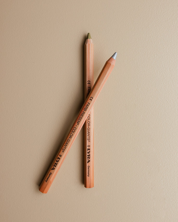 Lyra - Color giant pencil - silver | Ziloen - Ziloen
