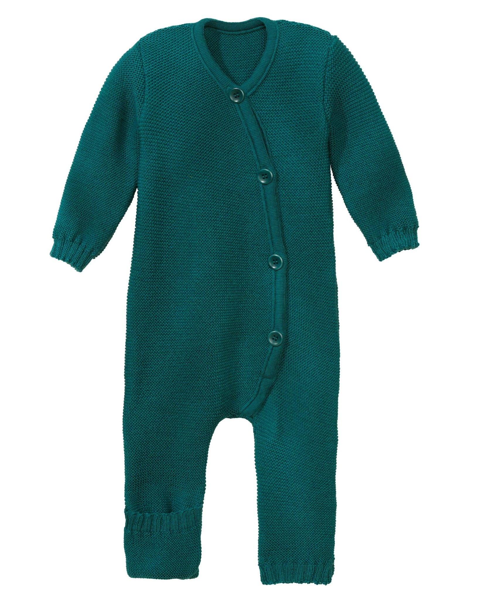 Disana Merino wool knitted overall - pacific - Ziloen