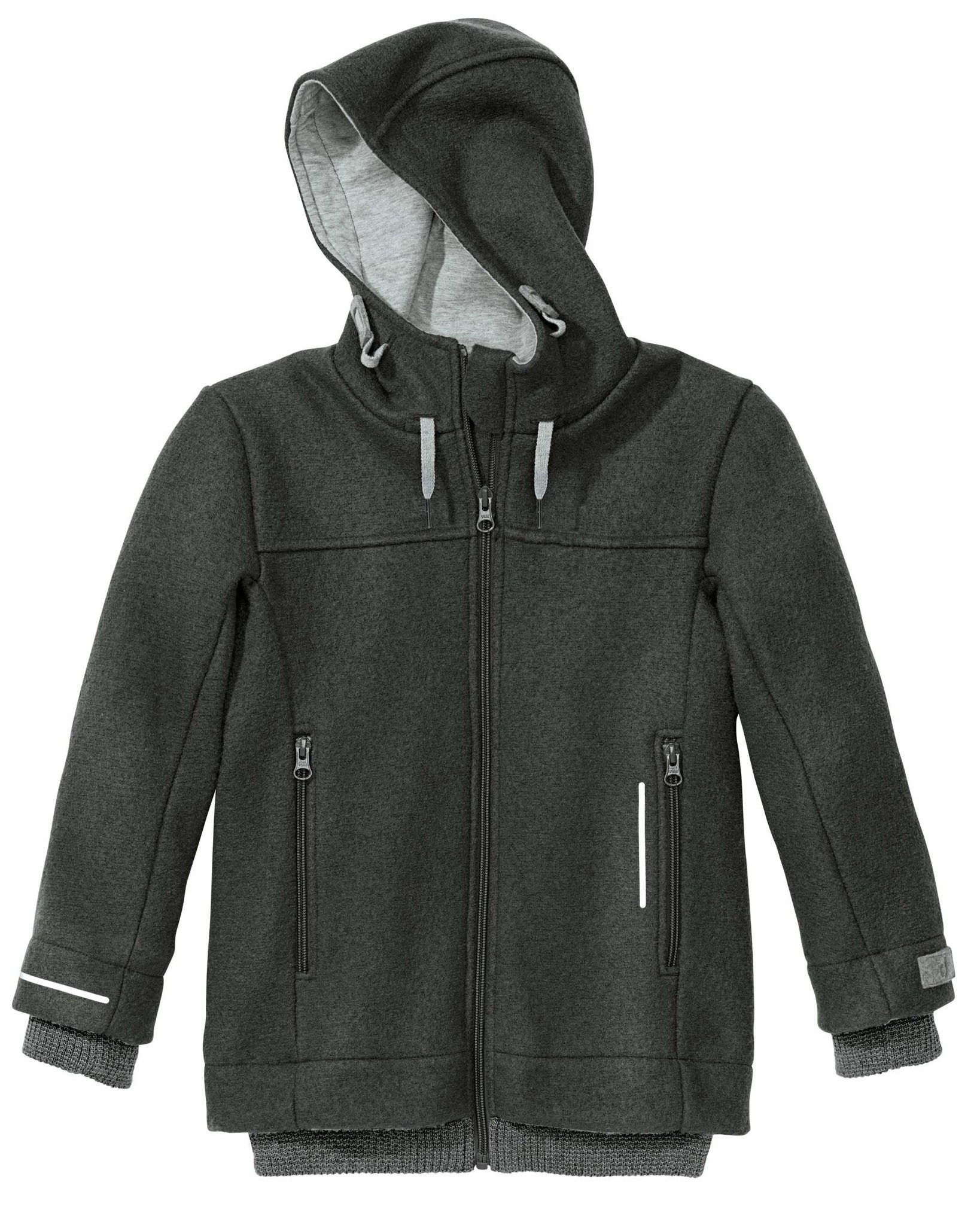 Disana Outdoor jacket boiled wool - anthracite: 100% organic | Ziloen ...