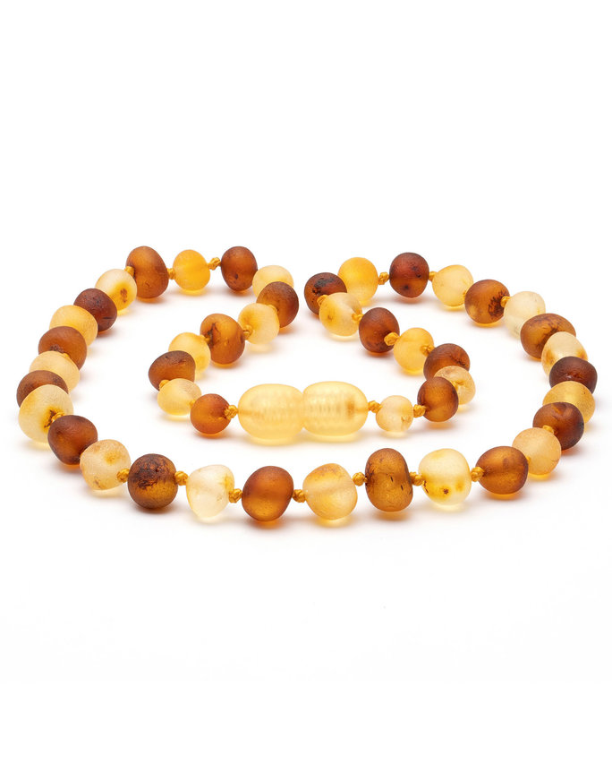 Amber Amber Baby Necklace 32cm - cognac/honey raw | Ziloen - Ziloen