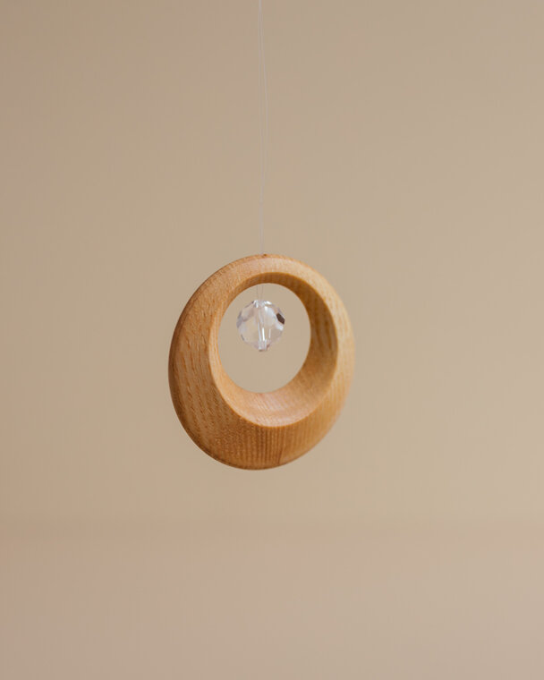 Handmade crystal pendant in wooden ring - mini: beautiful! | Ziloen ...