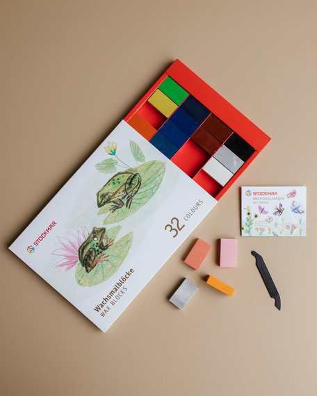 Stockmar Beewax block crayons 32 pieces | Ziloen - Ziloen
