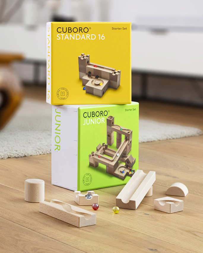 Cuboro Wooden marble run - Standard 16 | Ziloen - Ziloen