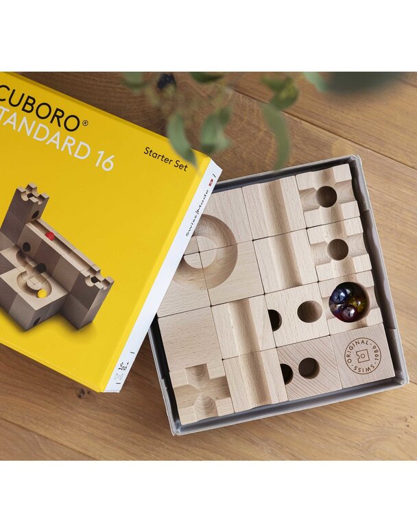 Cuboro Wooden marble run - Standard 16 | Ziloen - Ziloen