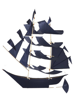 Haptic Lab Sailing ship kite - white: unique handmade kite! | Ziloen ...