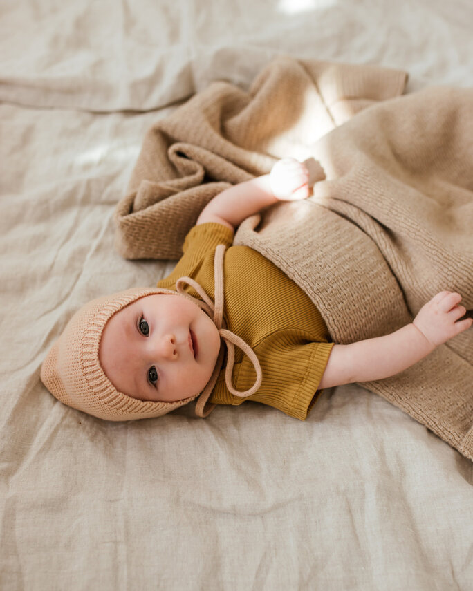 Hvid merino wool bonnet - cream: soft and warm! | Ziloen - Ziloen
