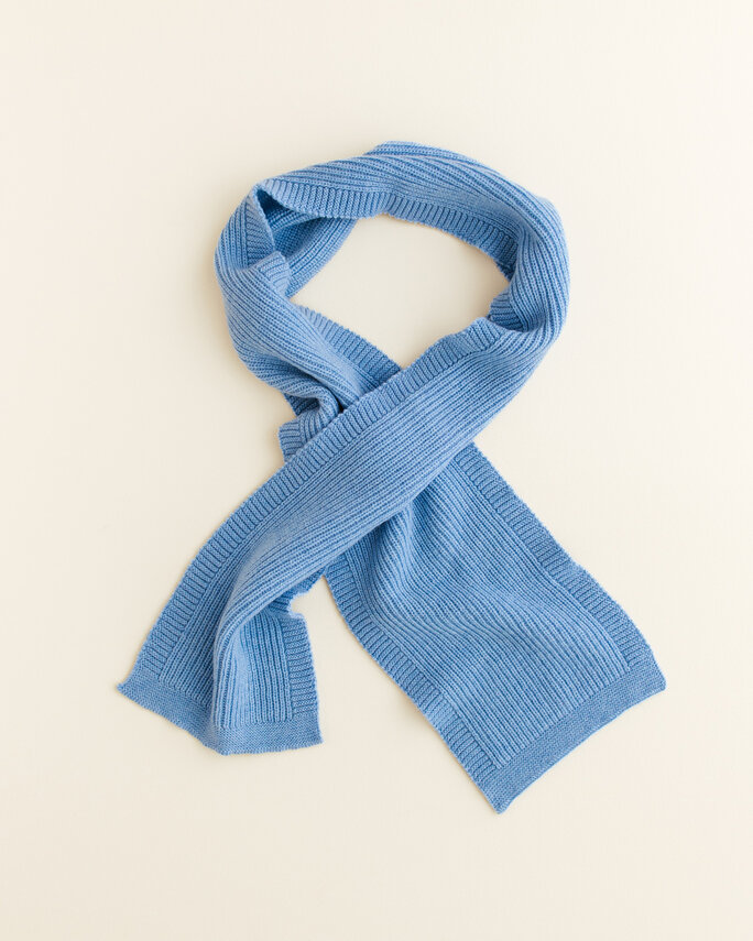 Hvid Wool scarf Gustave - light blue: warm and soft! | Ziloen - Ziloen