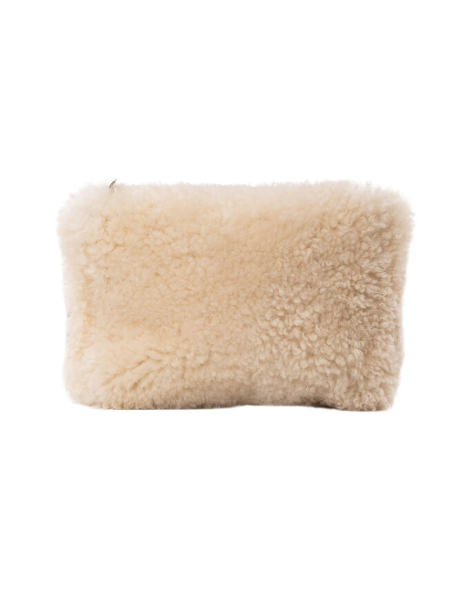 Wool clutch Ally - cream | Ziloen - Ziloen