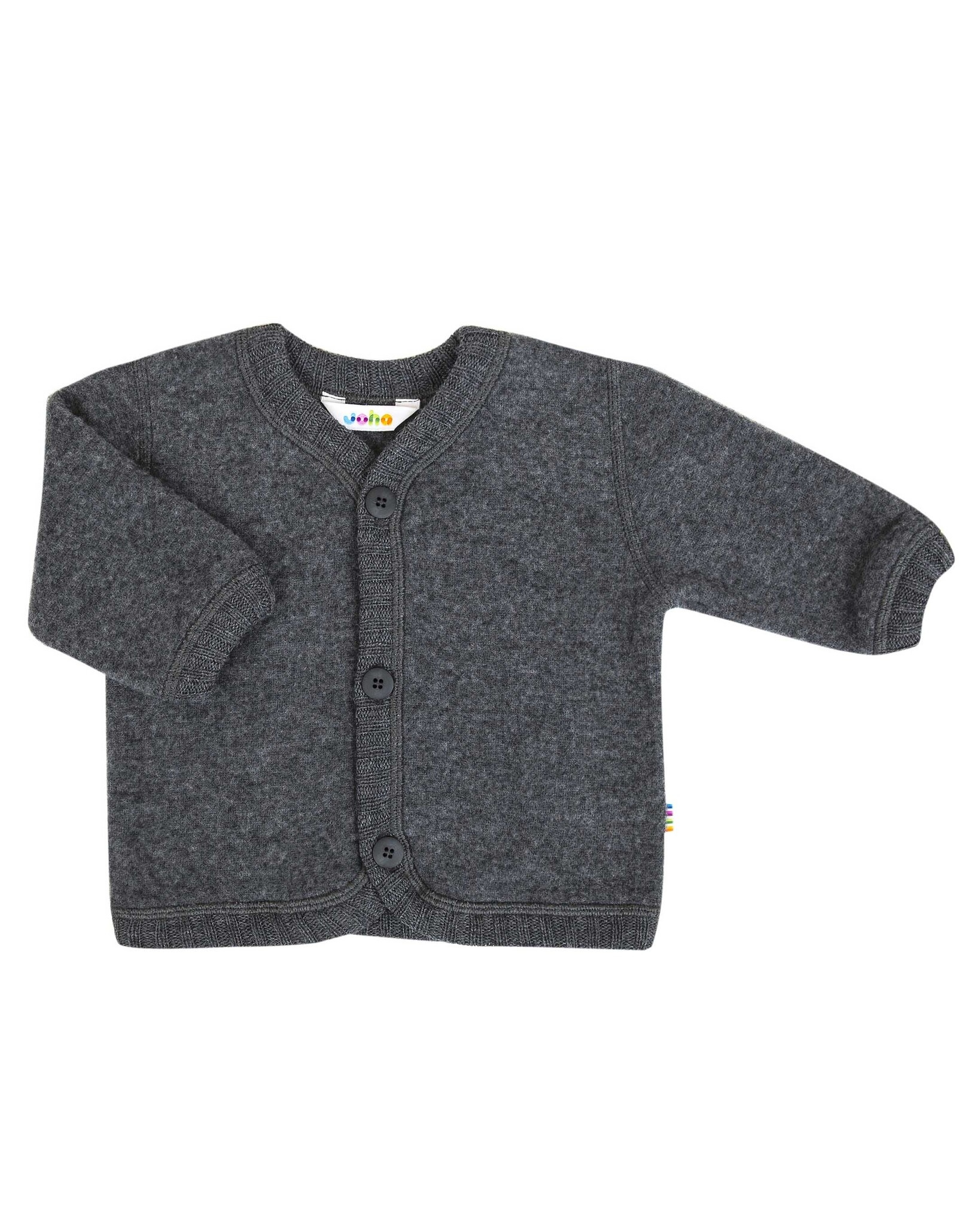 Joha Wool fleece cardigan - anthracite: warm and soft! | Ziloen - Ziloen