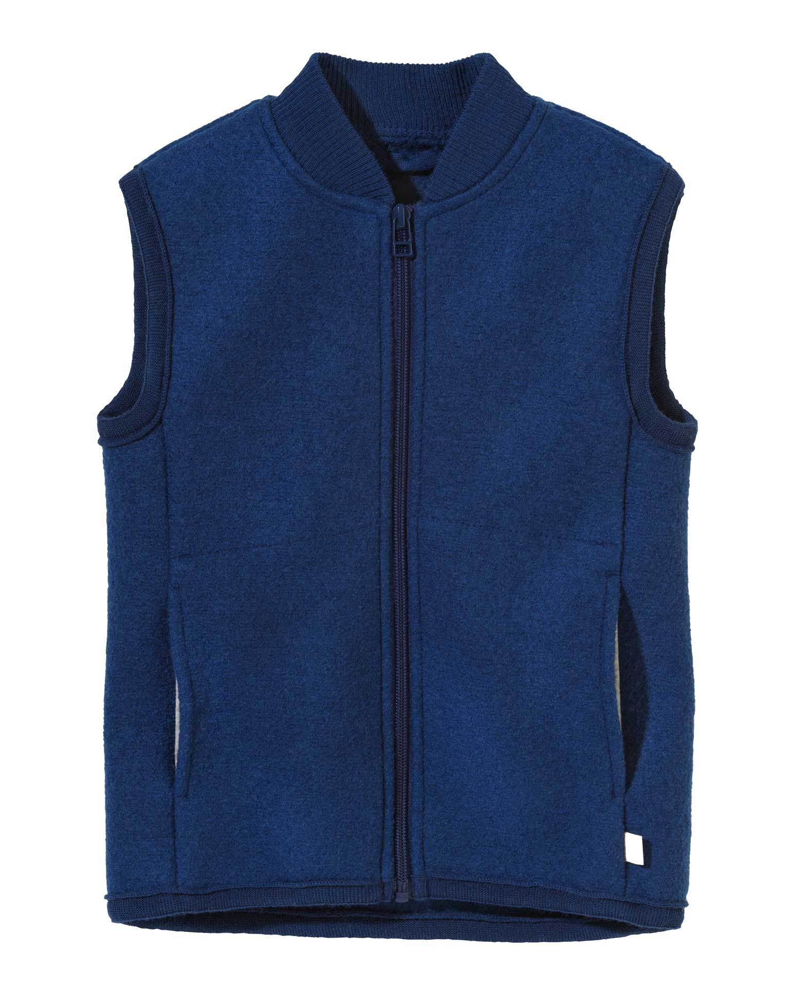 Disana Boiled wool vest - navy - Ziloen