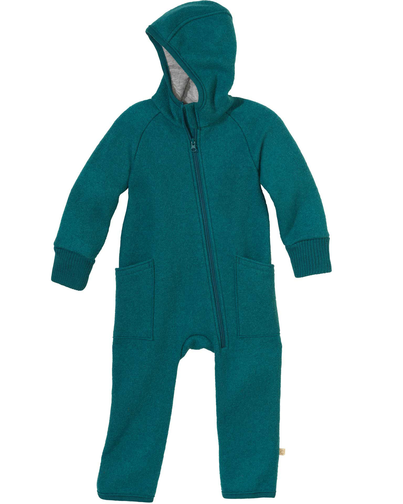 Disana Boiled wool overalls with zip - pacific: organic! | Ziloen - Ziloen