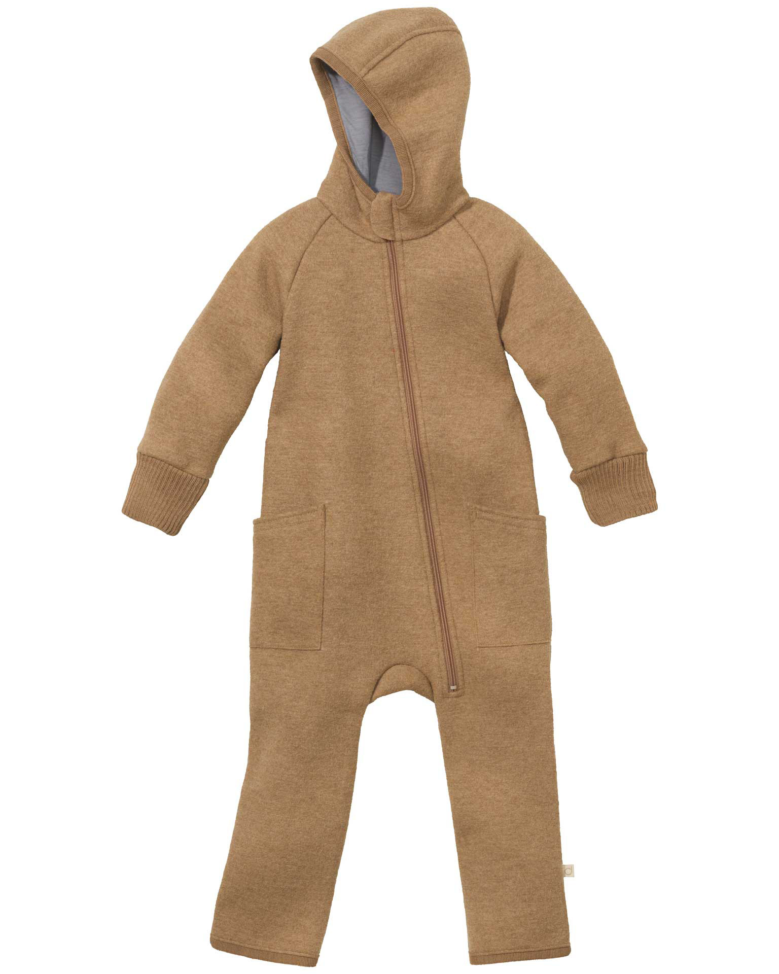 Disana Boiled wool overalls with zip - caramel: organic! | Ziloen - Ziloen