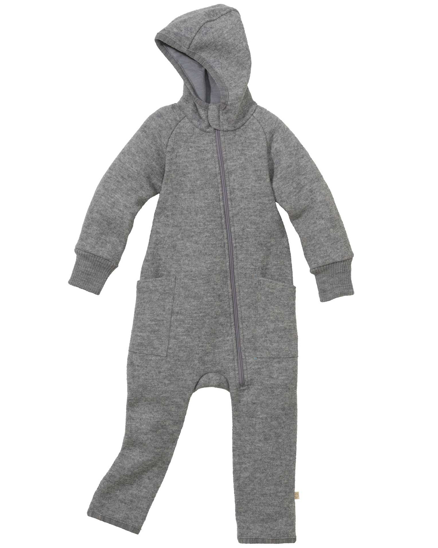 Disana Boiled wool overalls with zip - grey: organic & soft! | Ziloen ...