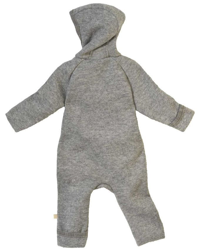 Disana Boiled wool overalls with zip - grey: organic & soft! | Ziloen ...
