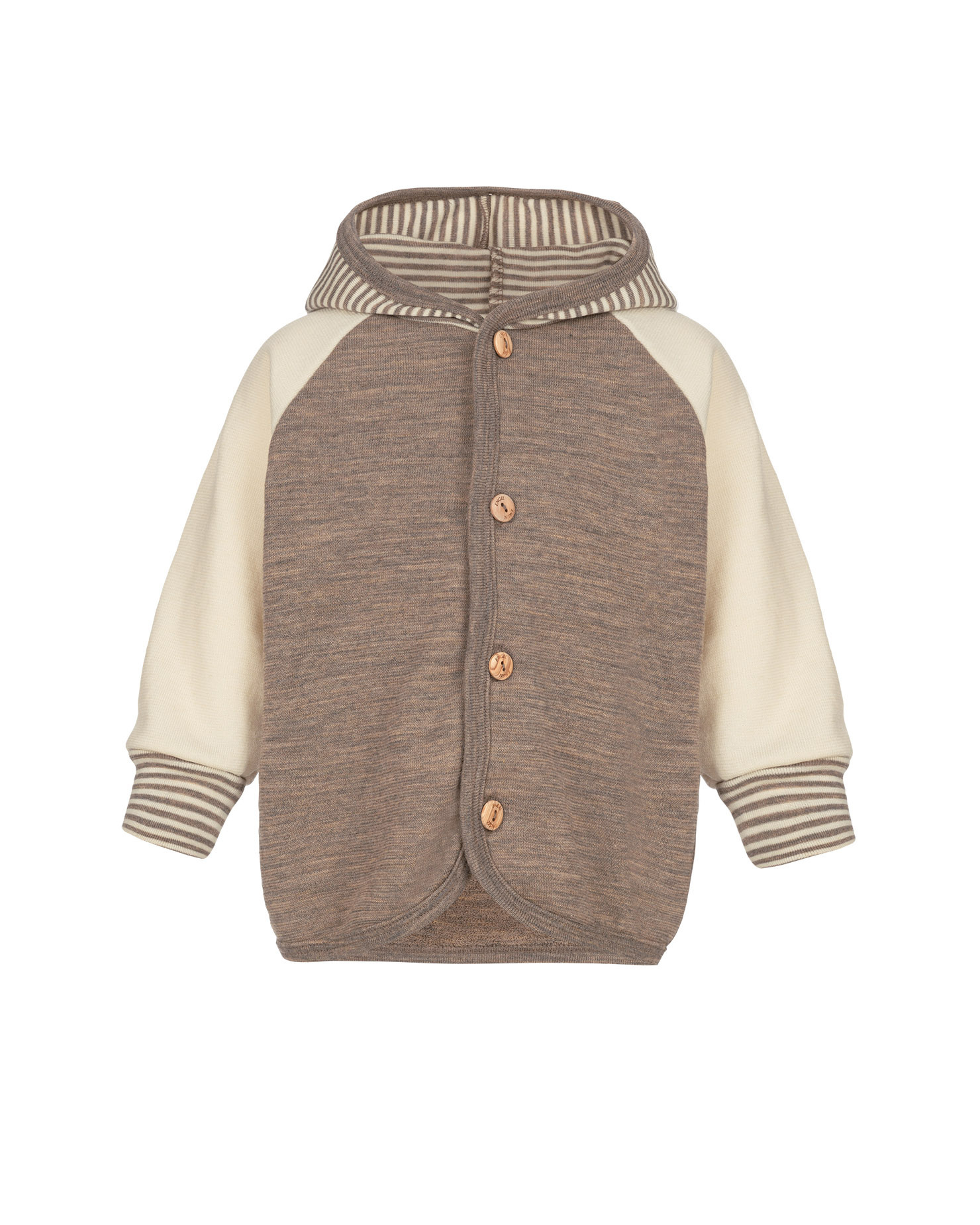 Engel Natur wool terry jacket - walnut: wonderfully soft! | Ziloen - Ziloen
