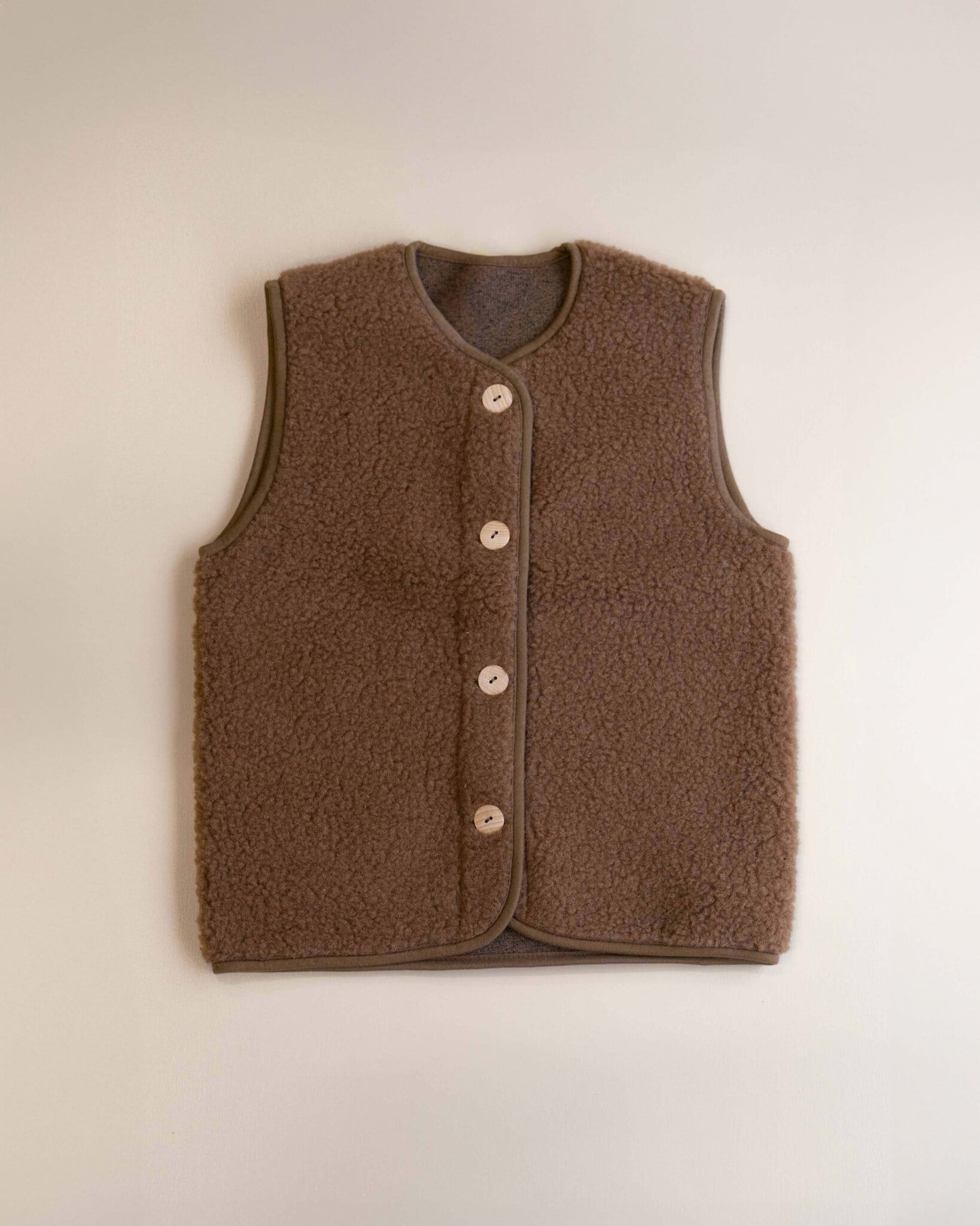 Alwero women's woolen vest PO - teddy brown | Ziloen - Ziloen