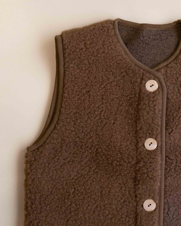 Alwero women's woolen vest PO - teddy brown | Ziloen - Ziloen