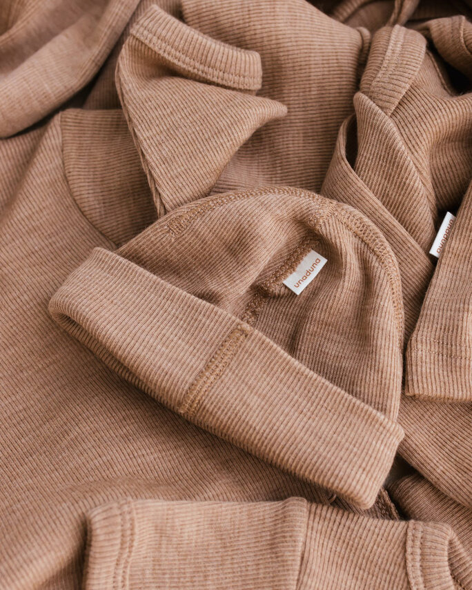 Unaduna Baby hat tiny rib wool - semla: warm and soft! | Ziloen - Ziloen