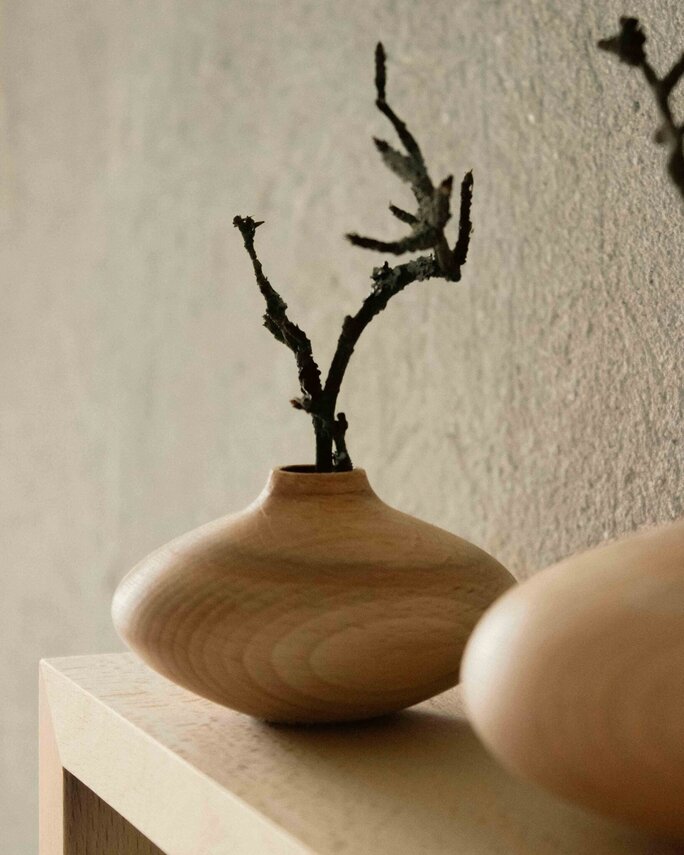 Wooden Story tiny flower pot - number 5 | Ziloen - Ziloen