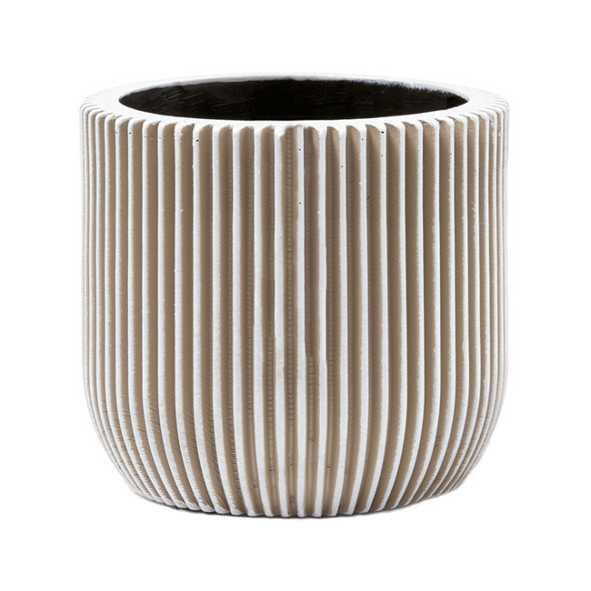Capi Nature Groove Pot Bol Zwart | Snelle levering | Fleurdirect ...