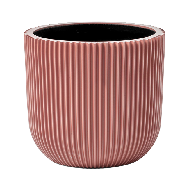 Capi Nature Groove Pot Bol Zwart | Snelle levering | Fleurdirect ...