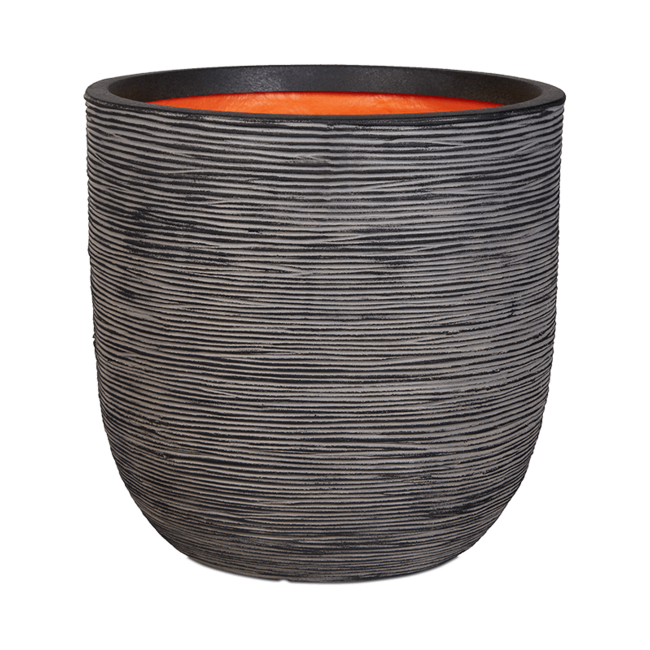 Capi Nature Rib NL Pot Bol Zwart Goud | Snelle levering | Fleurdirect ...