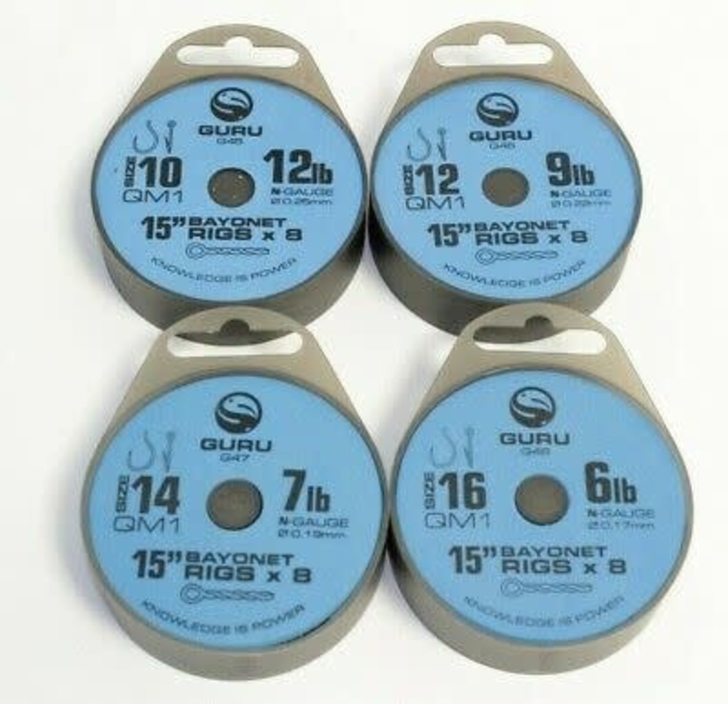 Guru QM1 15" Bayonet Rigs - Reniers Fishing