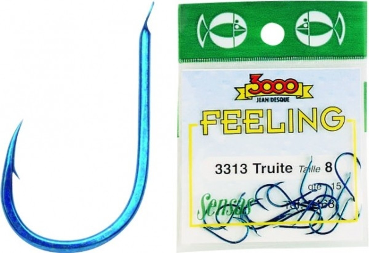 Sensas Feeling l'Hameçon 3313 Palette - Ardillon Blue (15 pcs ...