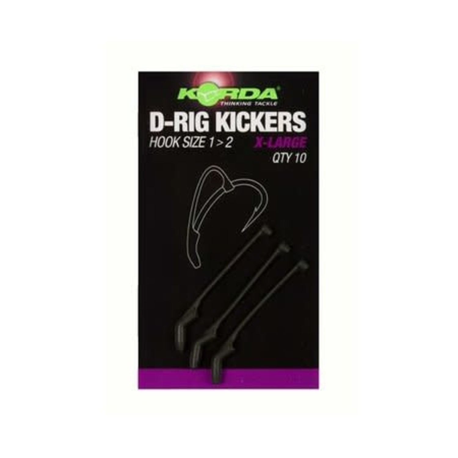 Korda D-Rig Kickers Green (10 pcs) - Reniers Fishing