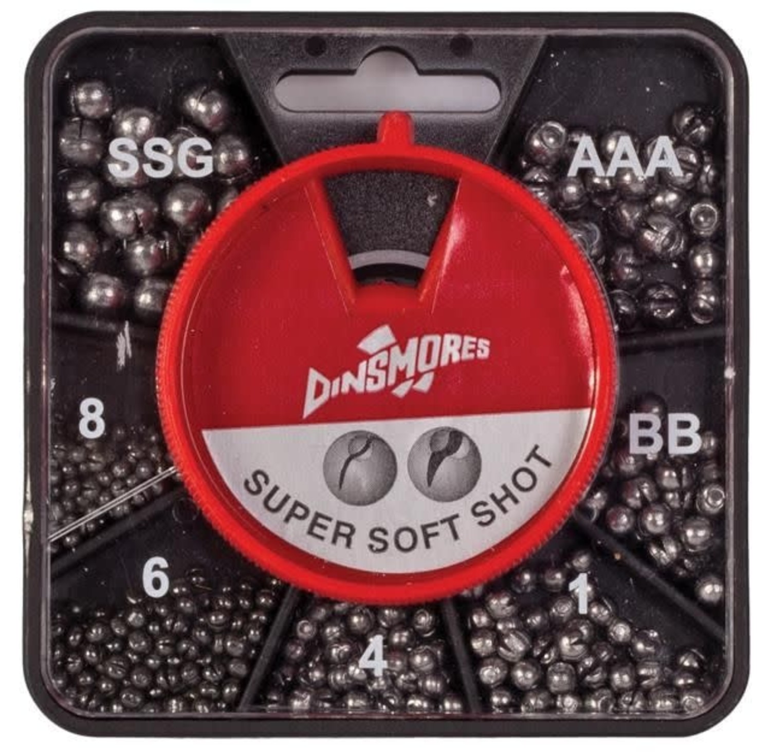 Dinsmore Super Soft Shot Assortiment Box - 7 Soorten - Reniers Fishing