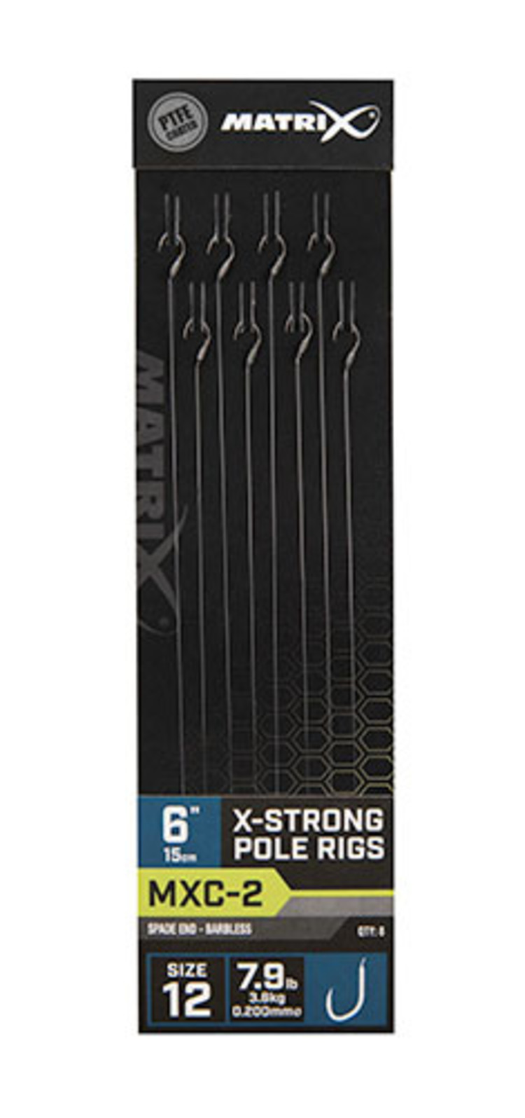 Matrix Onderlijn MXC-2 X-Strong Pole Rigs 6” (15cm) Spade End-Barbless ...
