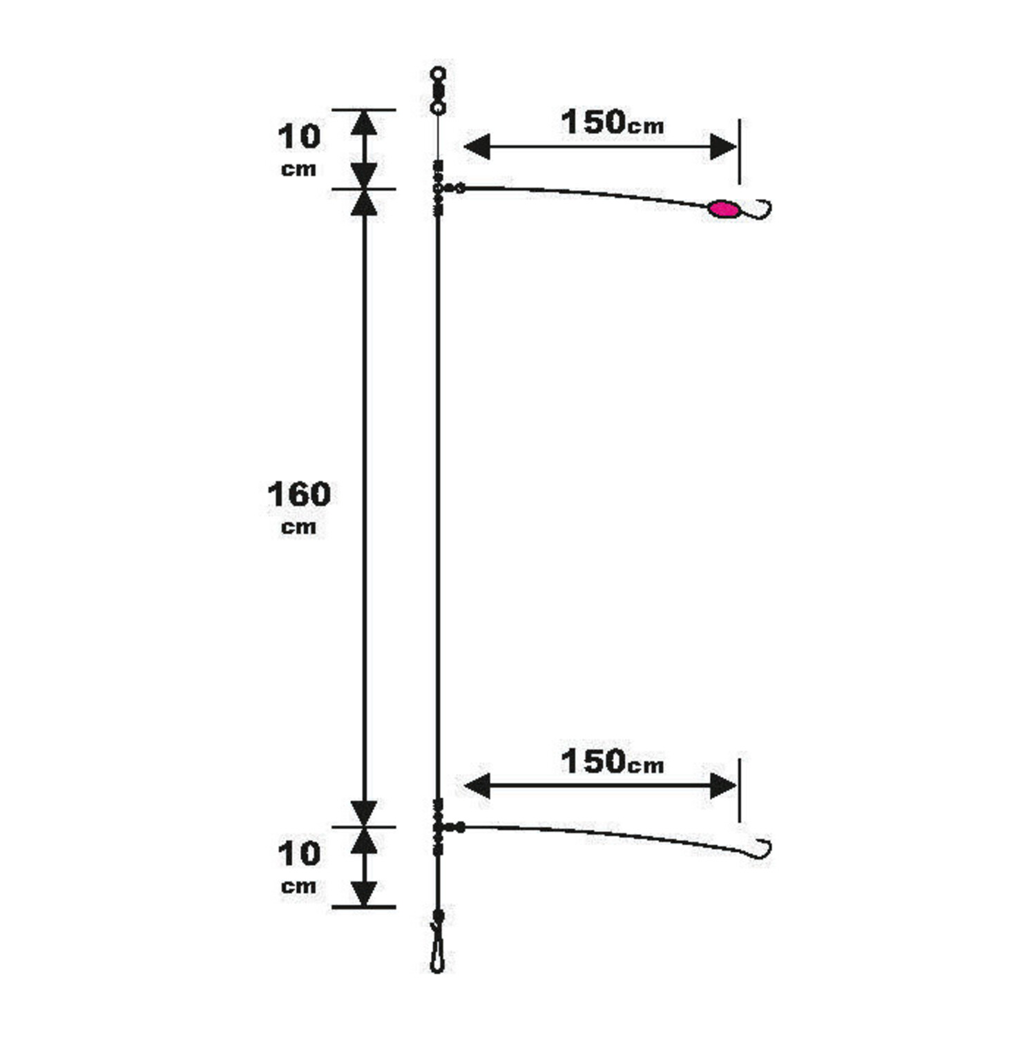 Sunset Surfcasting Rig Special Fluorocarbon Branch Line Sparidae ...
