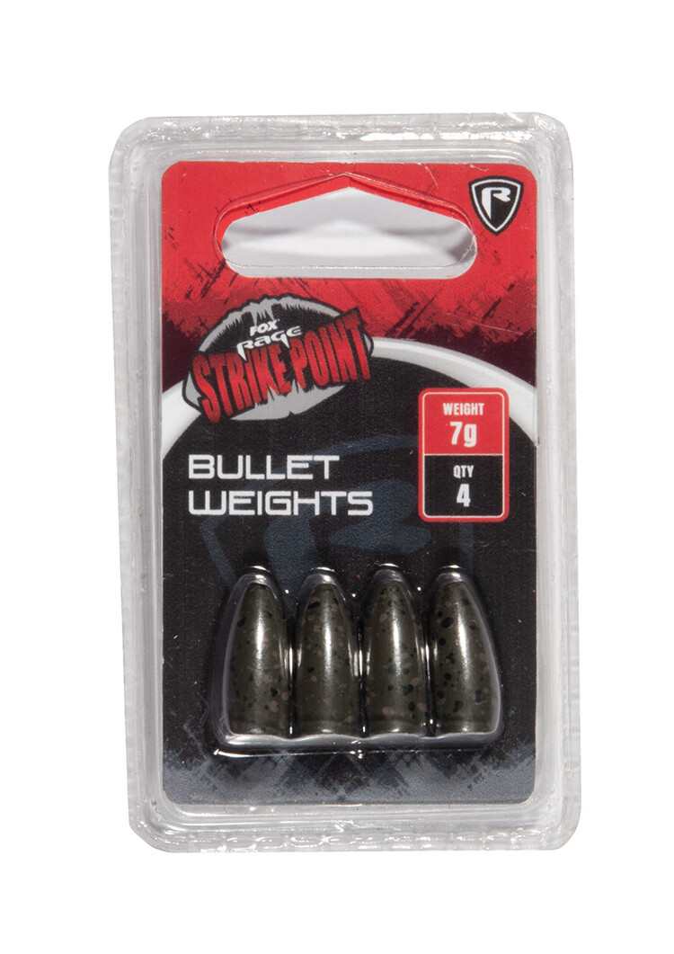 Fox Rage Strike Point Plombs Bullet - Reniers Fishing