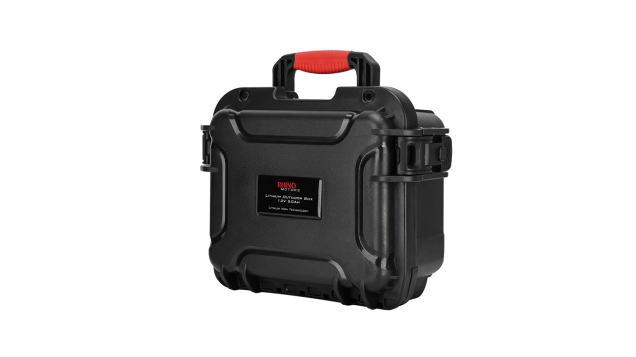 Rhino Rhino Lithium Outdoor Box 12V 50Ah – LiFePO4 accu - Reniers Fishing